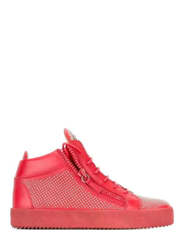 GIUSEPPE ZANOTTI Connor Mid-top Sneakers - Red