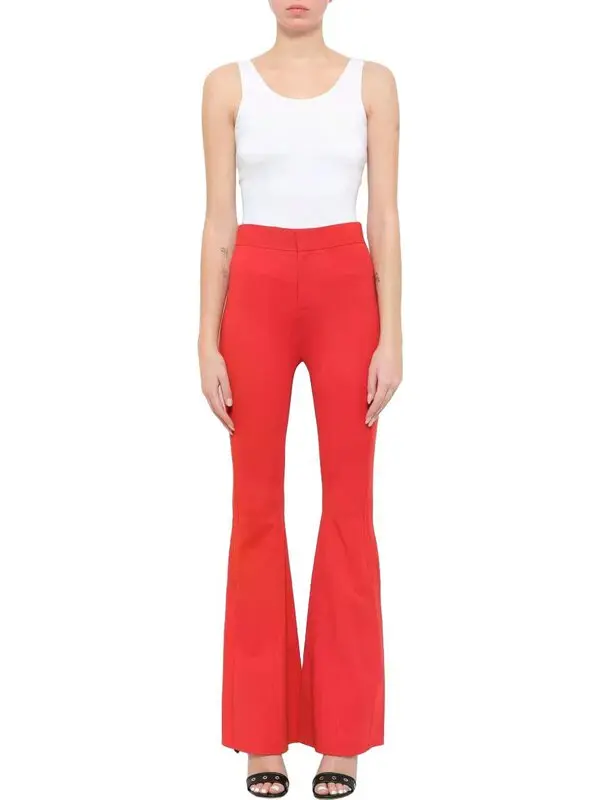 Givenchy High Waist Flared Trousers - Red