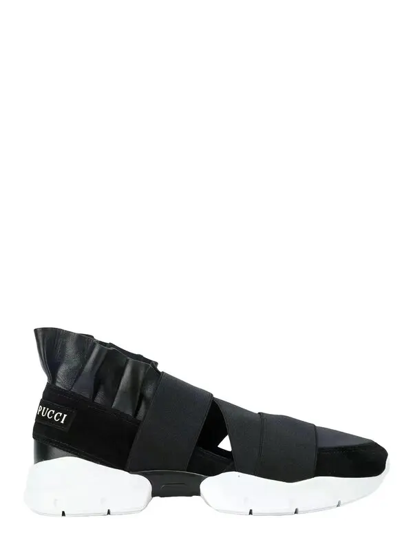 Emilio Pucci Strap Slip-on Sneakers - Black