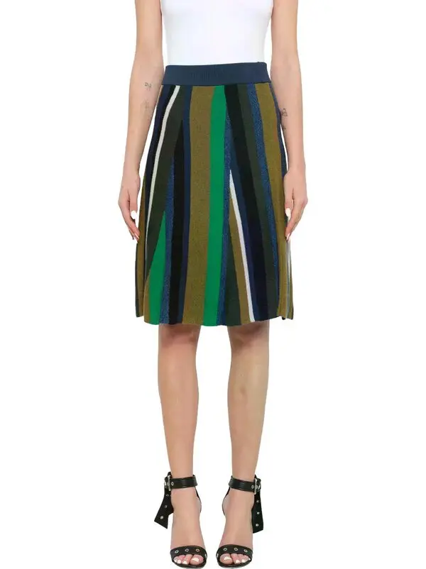 Kenzo Striped A-line Skirt - Multicolour
