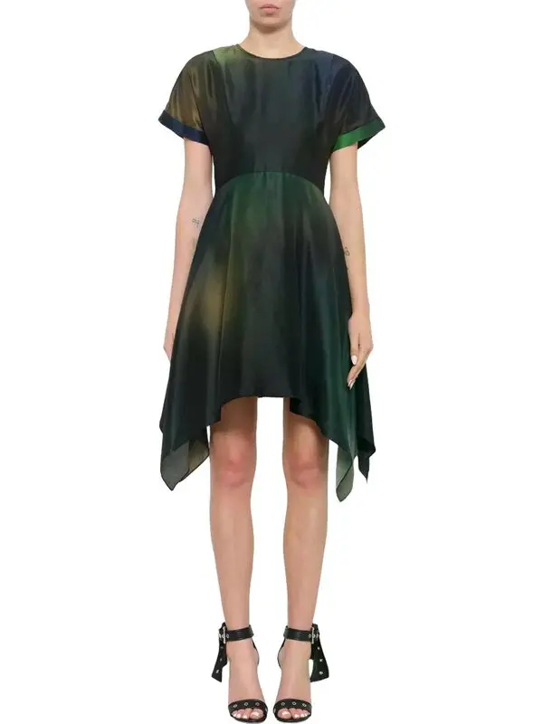 Kenzo Soft Flare Dress - Green