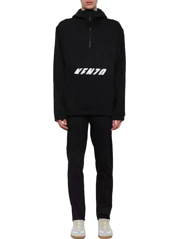 Kenzo Zip Neck Hoodie - Black