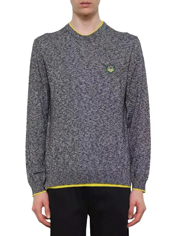 Kenzo Tiger Logo Pullover - Grey
