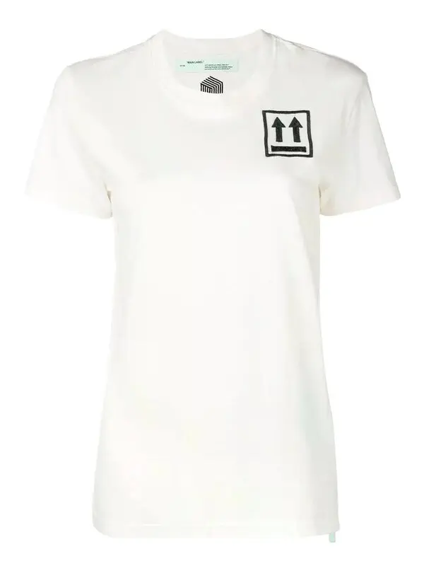Off-White Embroidered T-shirt - Neutrals