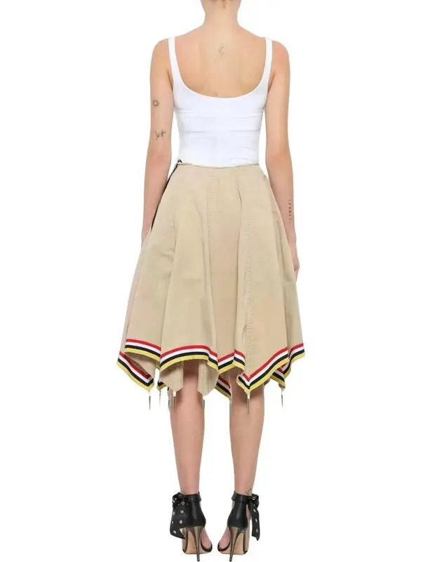 JW Anderson Umbrella Effect Pleated Skirt - Neutrals