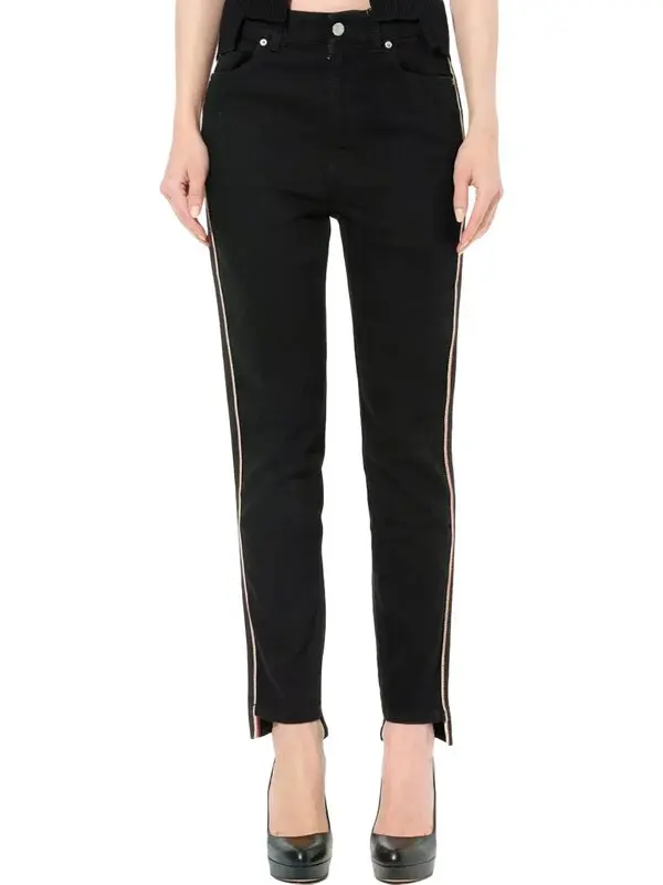 Alexander McQueen Military-inspired Cropped Jeans - Black