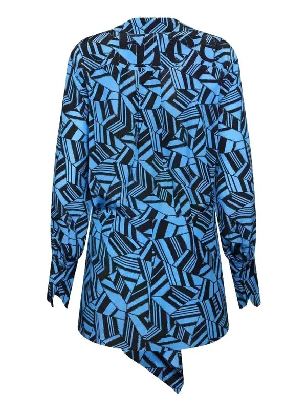 Chloé Geometric Print Blouse - Blue