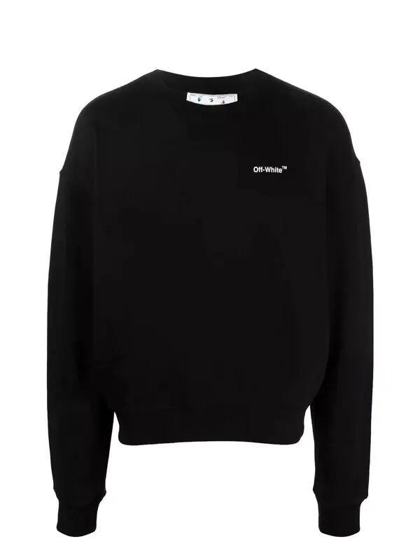 Off-White Caravaggio Arrow Over Sweatshirt - Black