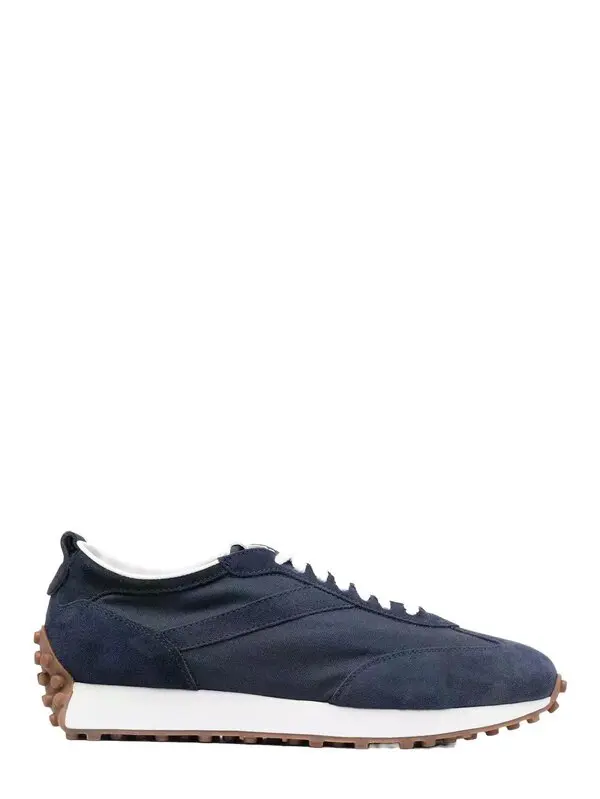 DOUCAL'S Logo Patch Detail Sneakers - Blue