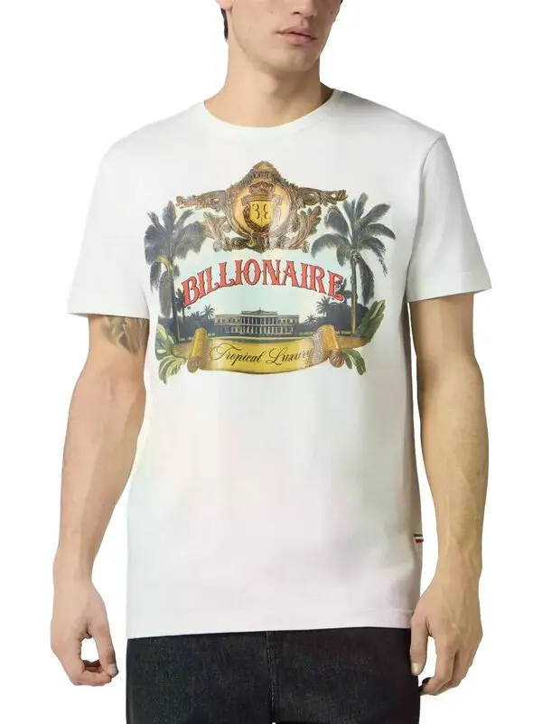 BILLIONAIRE Round-neck T-shirt - Neutrals