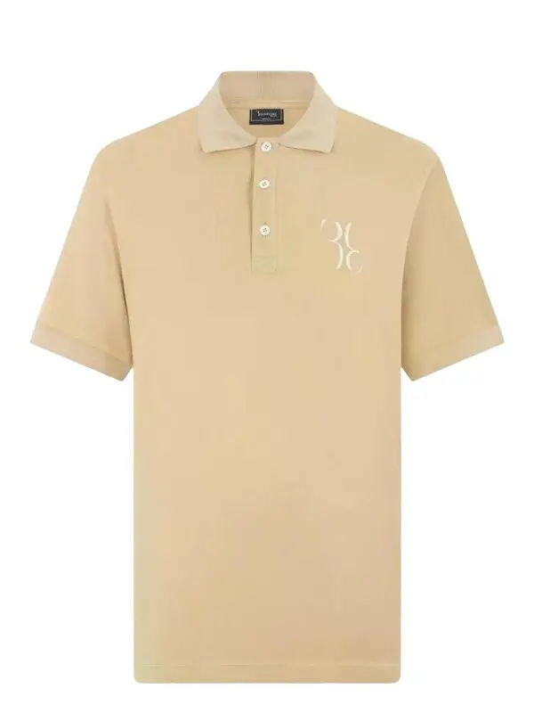 BILLIONAIRE Logo-embroidered Polo Shirt - Neutrals