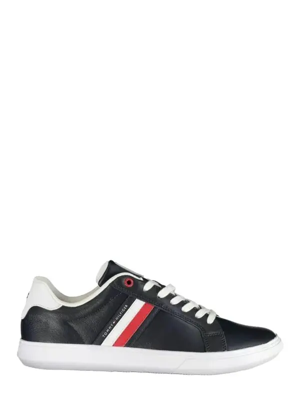 Tommy Hilfiger Panelled Logo Print Sneakers - Blue