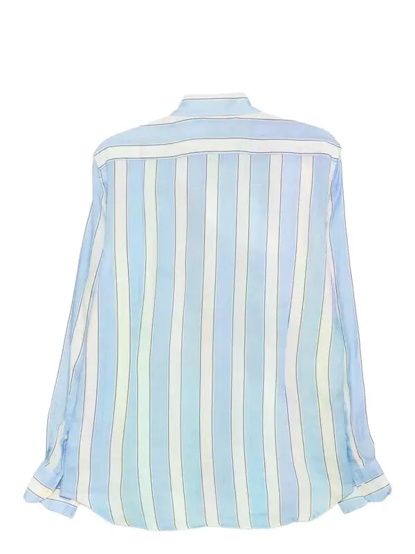 MC2 SAINT BARTH Pamplona Vertical-stripe Shirt - Blue