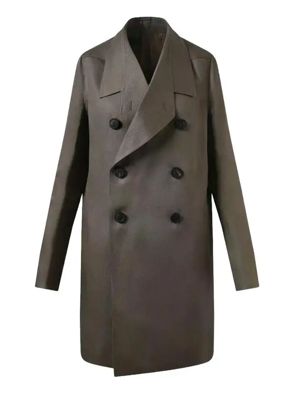 Rick Owens Officer Double-breasted Coat - Brown