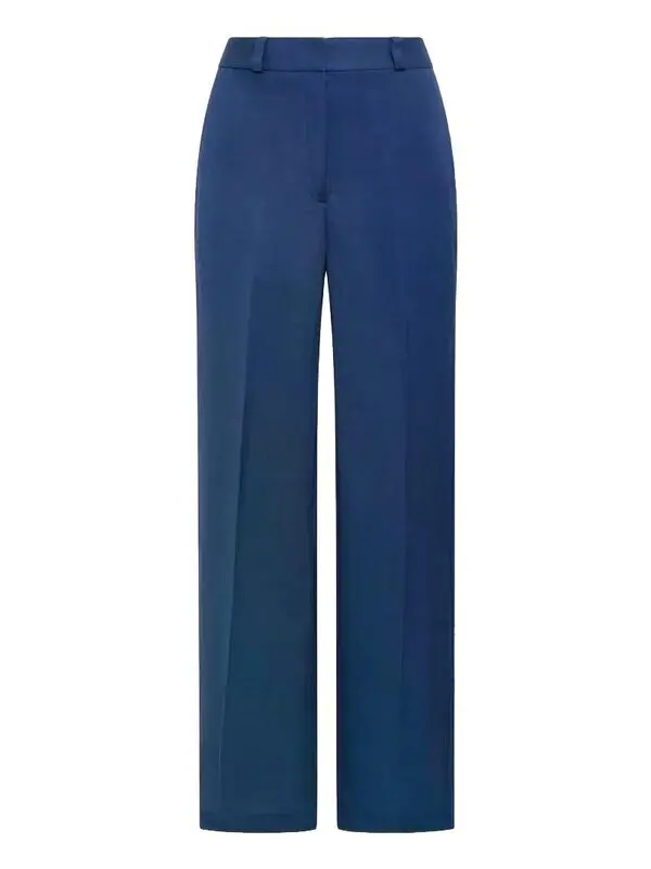 Malìparmi Timeless Pressed-crease Straight-leg Trousers - Blue
