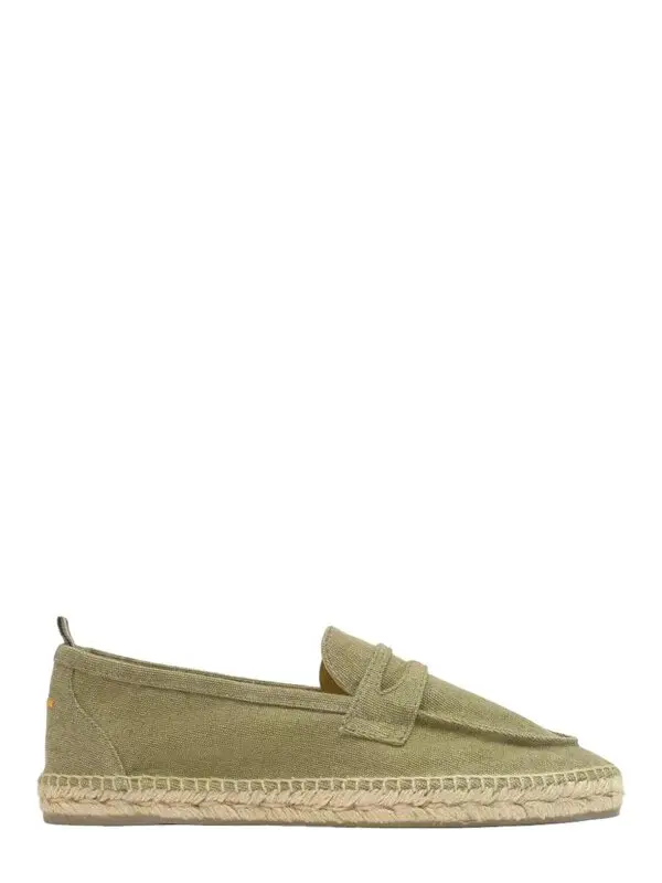 CastaÑer Canvas Penny-slot Espadrilles - Green