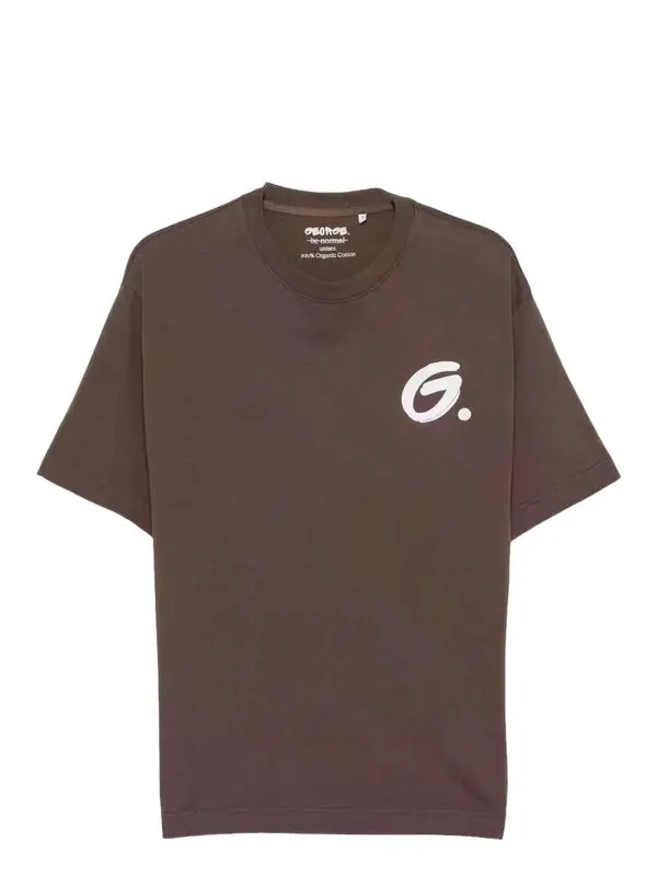 GEORGE. Graphic Print T-shirt - Brown