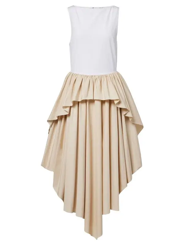 Loewe Paula's Ibiza Cotton Poplin Midi Dress - Beige