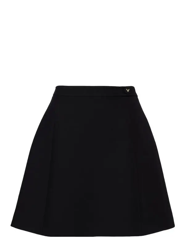 Valentino Garavani Crepe Couture Mini Skirt - Black