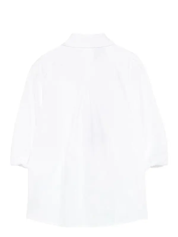 LUISA CERANO Puff-sleeve Blouse - White