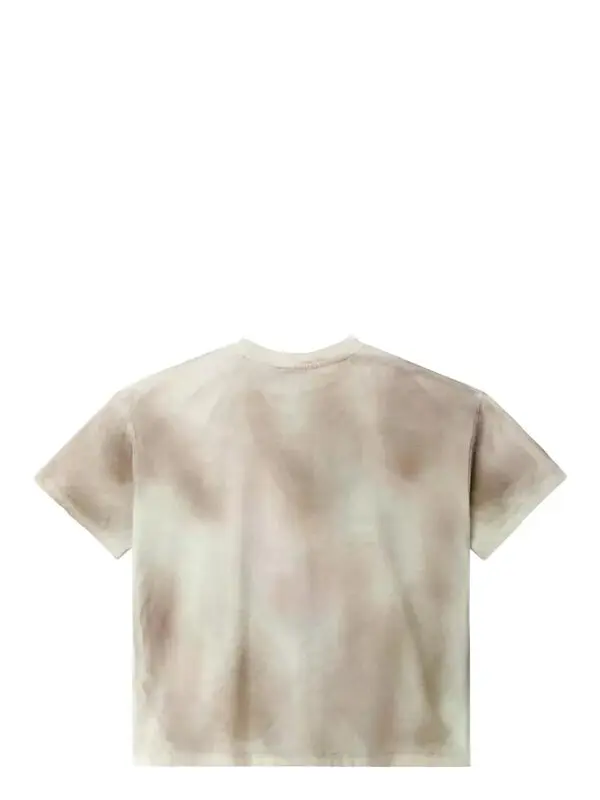 VALE FOREVER Running Club Graphic-print Distressed T-shirt - Neutrals