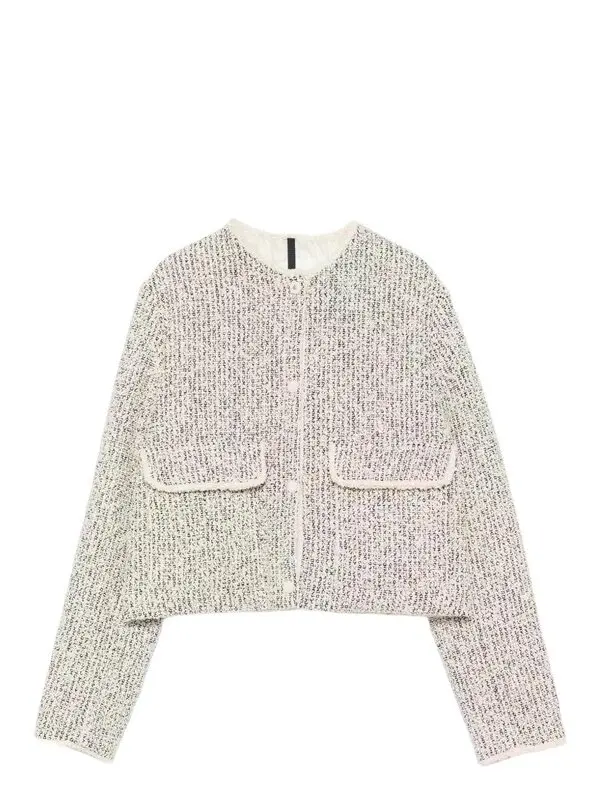 Moncler Tweed Quilted Jacket - Neutrals