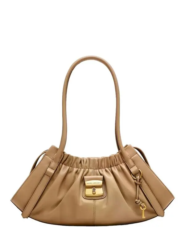 Marc Jacobs Cristina Leather Shoulder Bag - Neutrals