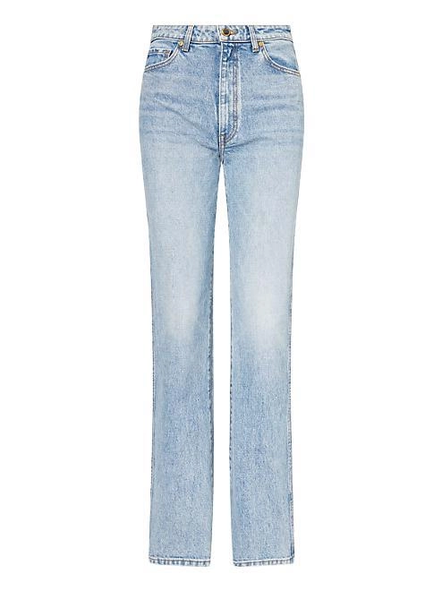 Khaite Danielle Straight-leg Denim Jeans - Bryce Stretch