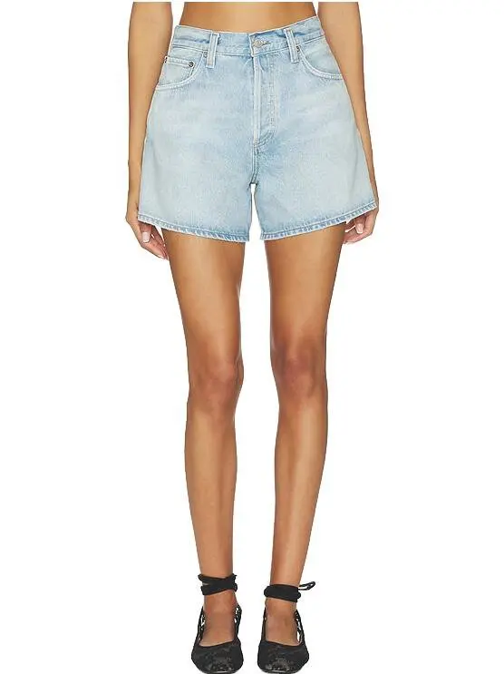 AGOLDE Leith Denim Shorts - Blue