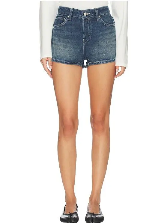 EB DENIM Cierra High Rise Short In . Also - Blue