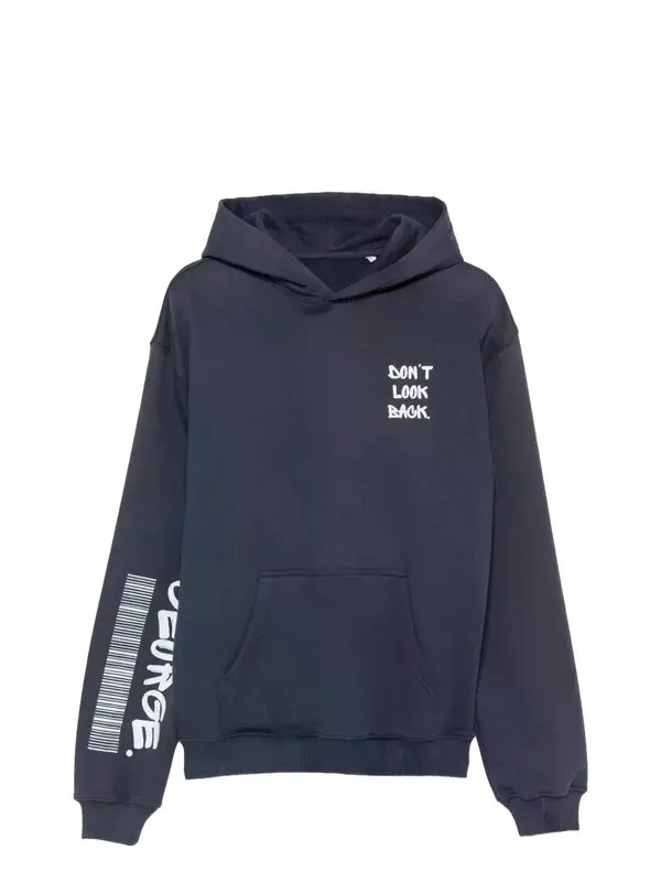 GEORGE. Graphic Print Hoodie - Blue
