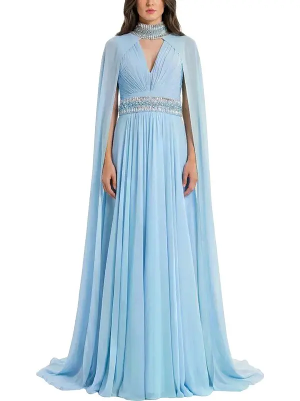 GATTINOLLI BY MARWAN Embellished Maxi Dress - Blue