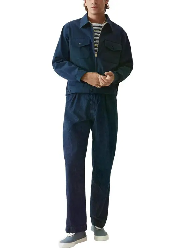 FORTELA Albert Zip-up Shirt Jacket - Blue