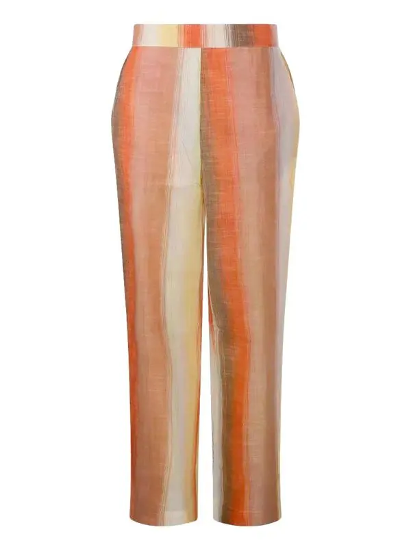 MAPOÉSIE Sun Joe Striped Straight-leg Trousers - Orange
