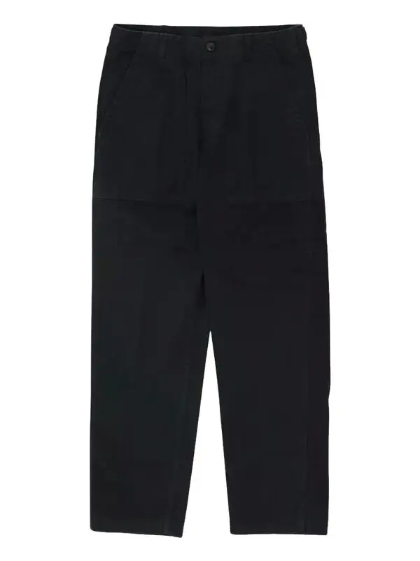 FORTELA Fatigue Herringbone-cotton Trousers - Blue