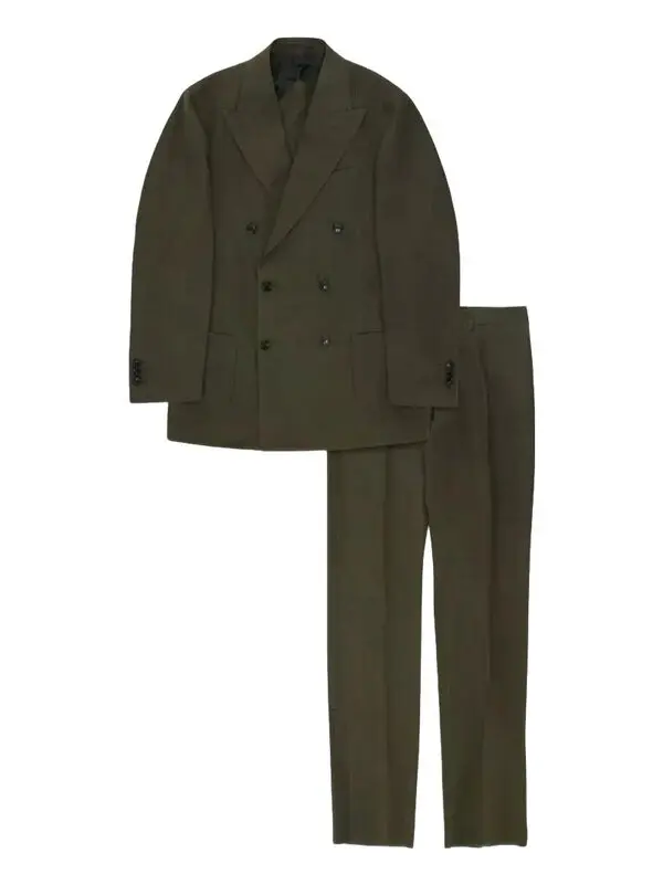 FORTELA Totò Double-breasted Suit - Green