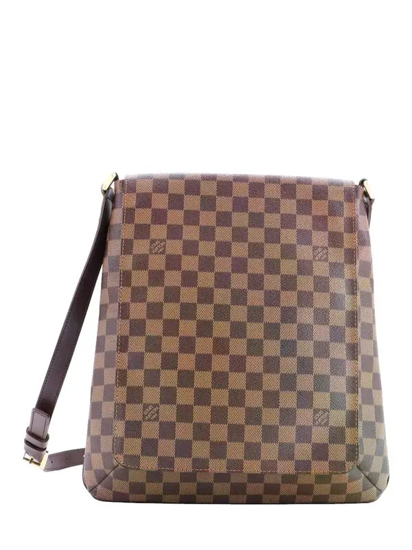 LOUIS VUITTON Musette Gm Damier Crossbody Bag - Brown