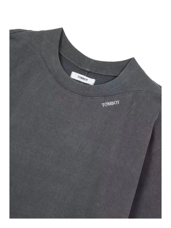 STUDIO TOMBOY Washed Cotton T-shirt - Grey