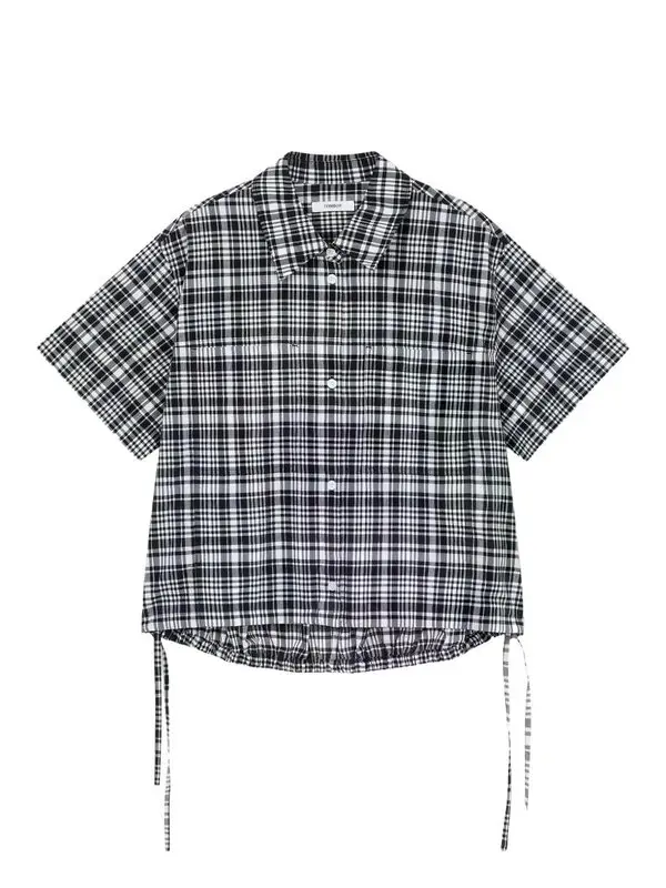 STUDIO TOMBOY Check Pattern Shirt - Black