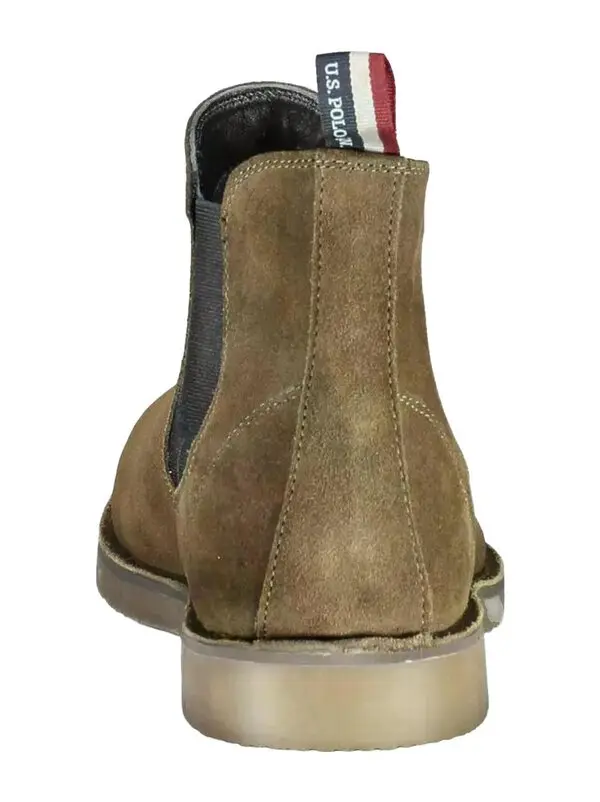 U.s. Polo Assn. Round-toe Suede Chelsea Boots - Green