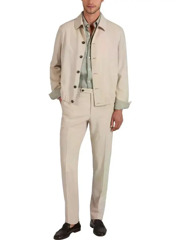 SLOWEAR Summertime Tailored Blouson Jacket - Neutrals