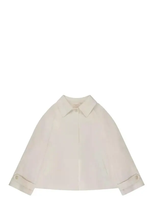 SLOWEAR Pleat-detail Wide-fit Jacket - Neutrals