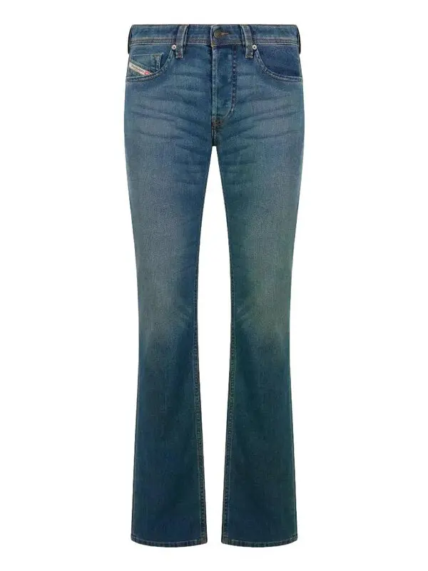 DIESEL® Faded Flared-leg Jeans - Blue