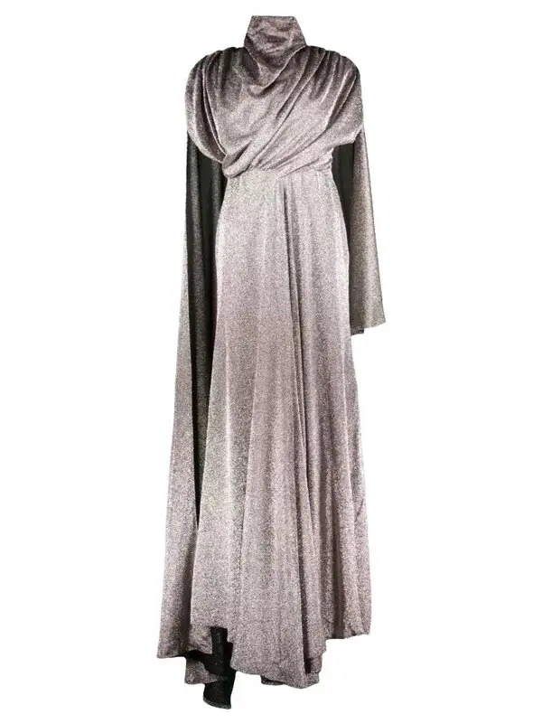 ELLERY Metallic Gown Dress - Silver
