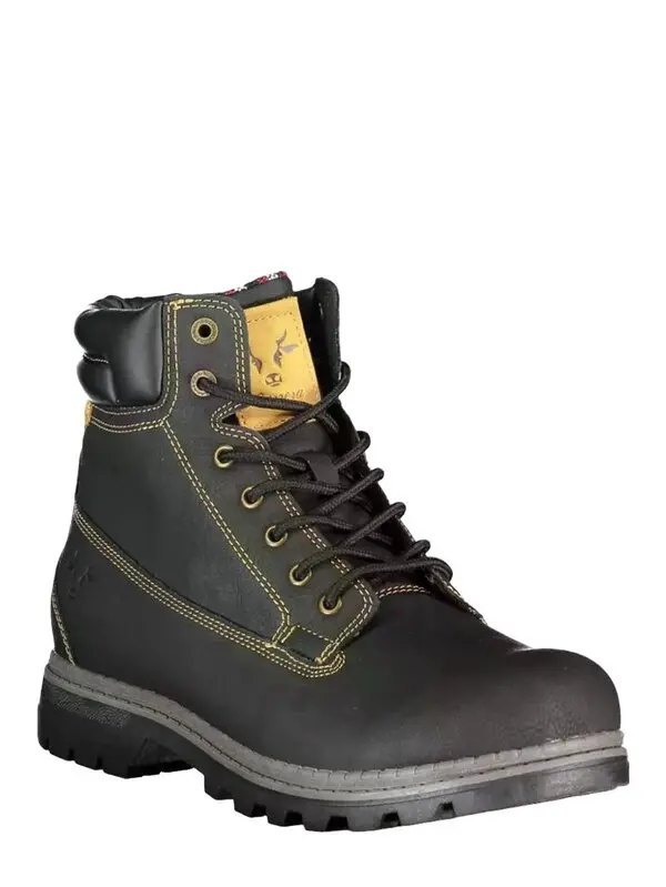 Carrera Eyewear Lace-up Contrast-stitch Boots - Black