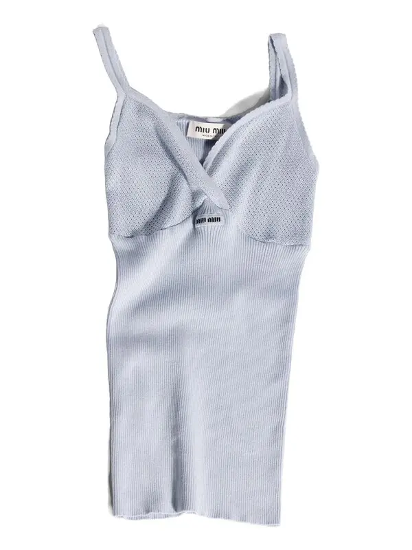 Miu Miu Cotton Knit Top - Astro