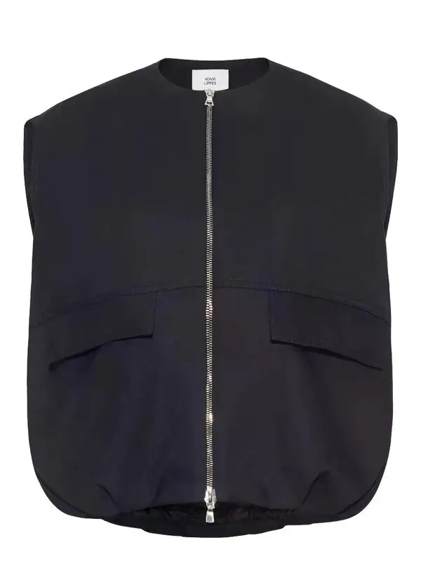 Adam Lippes Ryoshi Zip-up Vest - Blue