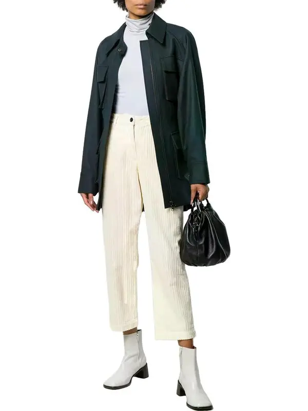 Woolrich Cropped Corduroy Trousers - Neutrals