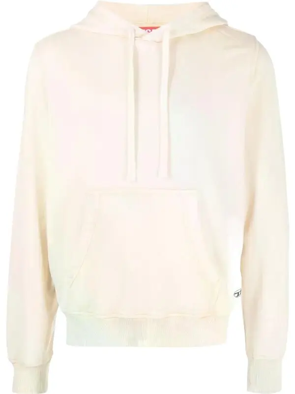 DIESEL® Logo-patch Pullover Hoodie - Yellow