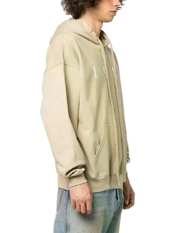 1989 STUDIO Logo-print Cotton Hoodie - Neutrals